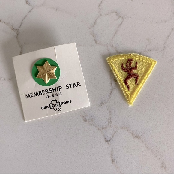 Girl Scouts | Other | Vintage 97s Girl Scout Membership Pin And ...